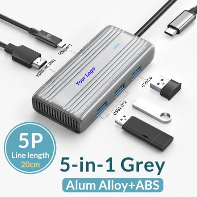 China USB 3.1 10 In 1 Type-C Multiport Docking Station Hub with Gigabit Ethernet and 4K HD HDMI for sale