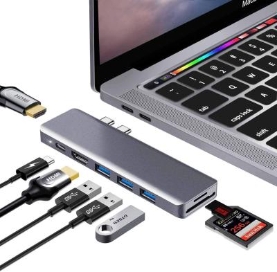 China 11 In 1 Multiport USB C USB-C Type-C PD 4K HDTV Hub Adapter Docking Station With RJ45 for sale
