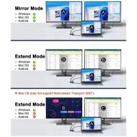 China Type C Male to Dual HDMI Female Thunderbolt 3 USB-C Multi-Monitor Adapter Cable 4K 30Hz for sale