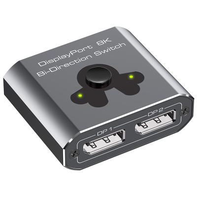 China 8K60Hz Display Port Switcher for Easy Operation and High-Performance DP 1.4 Switching for sale