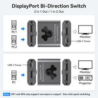 China 8K60Hz Display Port Switcher for Easy Operation and High-Performance DP 1.4 Switching for sale
