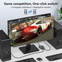 China 8K60Hz Display Port Switcher for Easy Operation and High-Performance DP 1.4 Switching for sale