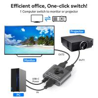 China 8K60Hz Display Port Switcher for Easy Operation and High-Performance DP 1.4 Switching for sale