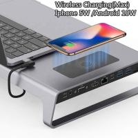 China TYPE-C Male 11 In 1 Hub Computer Laptop Docking Station Adapter with 1000Mbps RJ45 and USB-C PD for sale