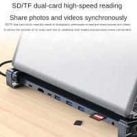 China USB 3.1 Interface Type 10 In 1 Type C Hub For High Speed Data Transfer And Charging for sale