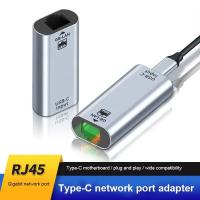 China USB C Female to Ethernet Port Adapter 10/100/1000 Mbps Speed for Fast Network Connection for sale