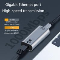 China USB C Female to Ethernet Port Adapter 10/100/1000 Mbps Speed for Fast Network Connection for sale