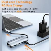China Mac Notebook 9 In 1 Type-C USB-C Hub with HDTV Multi Port Docking Station Adapter for sale