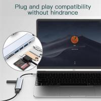 China Type C Type-C Hub Multi Function Adapter for Charging Data Transfer and Video Output for sale