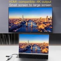 China Type C Type-C Hub Multi Function Adapter for Charging Data Transfer and Video Output for sale