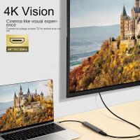 China Gray 7 In 1 USB C To HDMI Adapter Hub Dock with 4K HD HDMI PD SD TF SD/TF Card Reader for sale