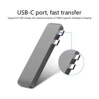 China 7-In-2 Hub Docking Station with Dual Type C Male Input and USB 3.1 Interface Type for sale