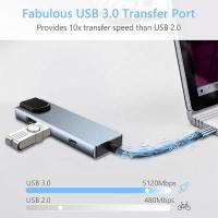 China Gray USB C PD Docking Station for Laptop Function Charging Data Transfer Video Output for sale