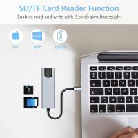 China Gray USB C PD Docking Station for Laptop Function Charging Data Transfer Video Output for sale