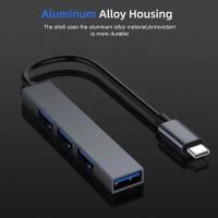 China Type C Interface 4 In 1 4 Ports Hub Type-C OTG To USB 3.0 2.0 Adapter Aluminium Alloy for sale
