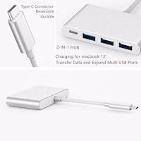 China USB 3.1 Interface 4-In-1 Type C Hub Multiple Adapter For Speed Data Transfer for sale