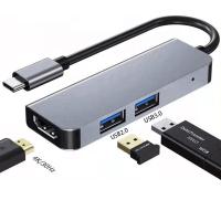 China USB C Hub with 4K HDMI and High-Speed USB 3.0 Compatible for Windows Mac for sale