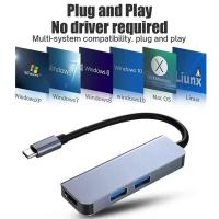China USB C Hub with 4K HDMI and High-Speed USB 3.0 Compatible for Windows Mac for sale