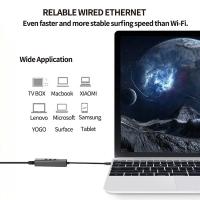 China USB 3.1 Type C to 9 Ports USB3.0 Hub with Gigabit Ethernet RJ45 Lan Port Adapter Gray for sale