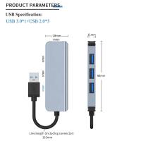 China USB 3.0 3x USB 2.0 Female Output Hub 2-4 Port USB 3.0/2.0 Multi Powered Fast Extender for sale