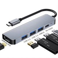 China Customized 6-In-1 USB C Type-C Hub To 4K HDMI® and USB 3.0 for Macbook OEM/ODM for sale