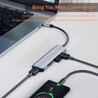 China USB A/C Input USB 3.0 Type C Multiport Adapter Docking Station with SD/TF Card Reader for sale