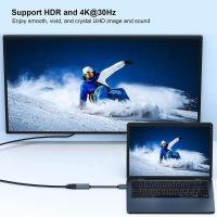 China 4K Resolution USB C Hub Displayport to HDMI® Adapter Cable Male to Female 1080P 4K30Hz 4K60Hz for sale