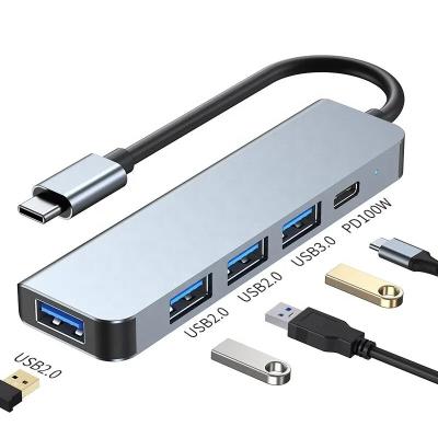 China 9-In-1 USB C Type C Adapter Hub with 100W PD Charging and USB3.0 3*USB2.0 Output for sale