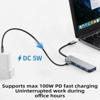 China 9-In-1 USB C Type C Adapter Hub with 100W PD Charging and USB3.0 3*USB2.0 Output for sale