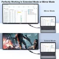 China 4K Resolution USB C Hub Displayport to HDMI® Adapter Cable Male to Female 1080P 4K30Hz 4K60Hz for sale
