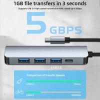 China 9-In-1 USB C Type C Adapter Hub with 100W PD Charging and USB3.0 3*USB2.0 Output for sale