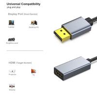 China 4K Resolution USB C Hub Displayport to HDMI® Adapter Cable Male to Female 1080P 4K30Hz 4K60Hz for sale