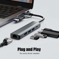 China 12-In-1 Multiport Adaptor USB C Hub Docking Station With USB 3.1 Interface And RJ45 Gigabit Ethernet for sale