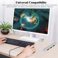 China Aluminum 4 Port USB C Type-C to USB 3.0 2.0 Data Hub for High Speed Data Transfer for sale