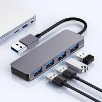 China High Speed 4 Port USB 3.0 HUB 5Gbps USB C Portable With Power Adapter for PC Mac Laptop for sale