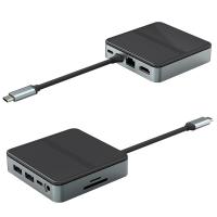 China 9 In 1 Fast Speed Data Transfer USB 3.0 Port Hub Type C Port To Hdmi Adapter for sale