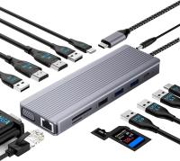 China Custom Length Gray USB-C to HDMI 2.1 Adapter 8K 60Hz for Speed USB Type C 3.1 Laptopps for sale