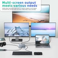 China Multi-Display Support USB-C Docking Station and Displaylink IC Revolutionize Your Work Efficiency with 8K HDMI Ports for sale