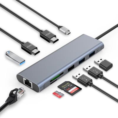 China Type C Usb Multi Port Hub USB Type-C Adapter Featuring USB 3.0 Ports And RU6A-H2 for sale