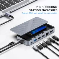 China USB-C Docking Station USB 3.0 1G Ethernet 4K HDMI for USB C Devices Compatibility for sale
