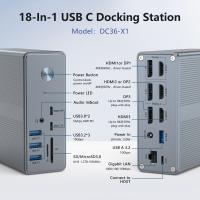 China DC36-X1 MST Laptop Docking Station With 60Hz Display Support And Up To 10Gbps for sale