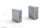 China Compact USB C Expansion Hub Equipped with HDMI USB 3.0 Ethernet SD Card Reader and Power Delivery Supporting Multiple Operating Systems for sale