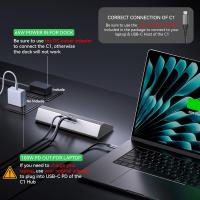 China 13-Port USB C Hub with 65W DC Power Adapter 10Gbps Data Transfer and 100W PD Charging for MacBook Laptop for sale
