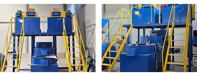 Rounding machine for fertilizer production line