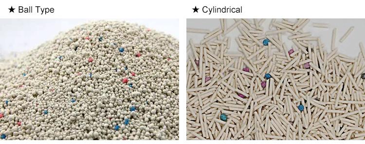 bentonite cat litter particles
