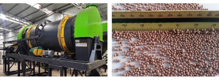 Drum stirring granulator production line