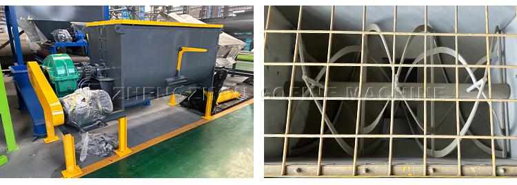 Horizontal ribbon mixer