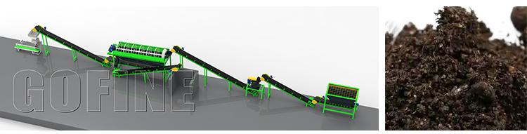 Chicken manure fertilizer production line