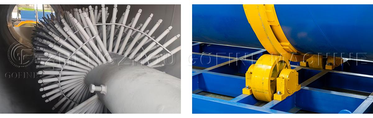 Internal structure of new granulator