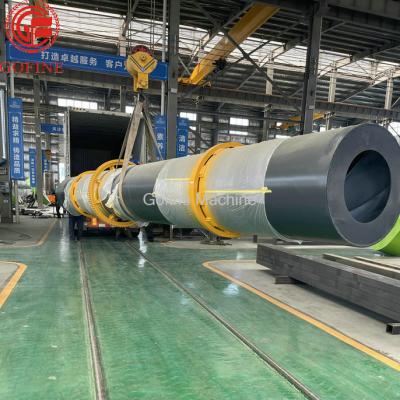 China 14-18t/h Rotary Drum Dryer for Fertilizer Processing with 300°C Inlet Temperature and 45KW Power for sale